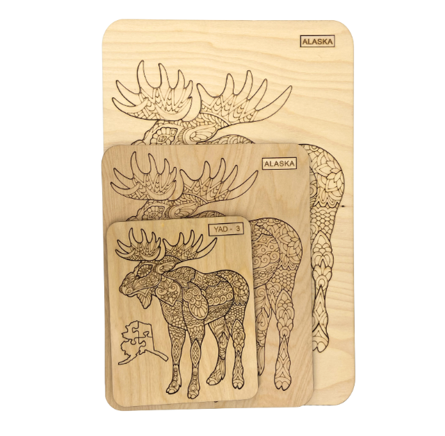 Color Your Own Puzzle - Moose | BASHOR BLAST Alaskan Gifts