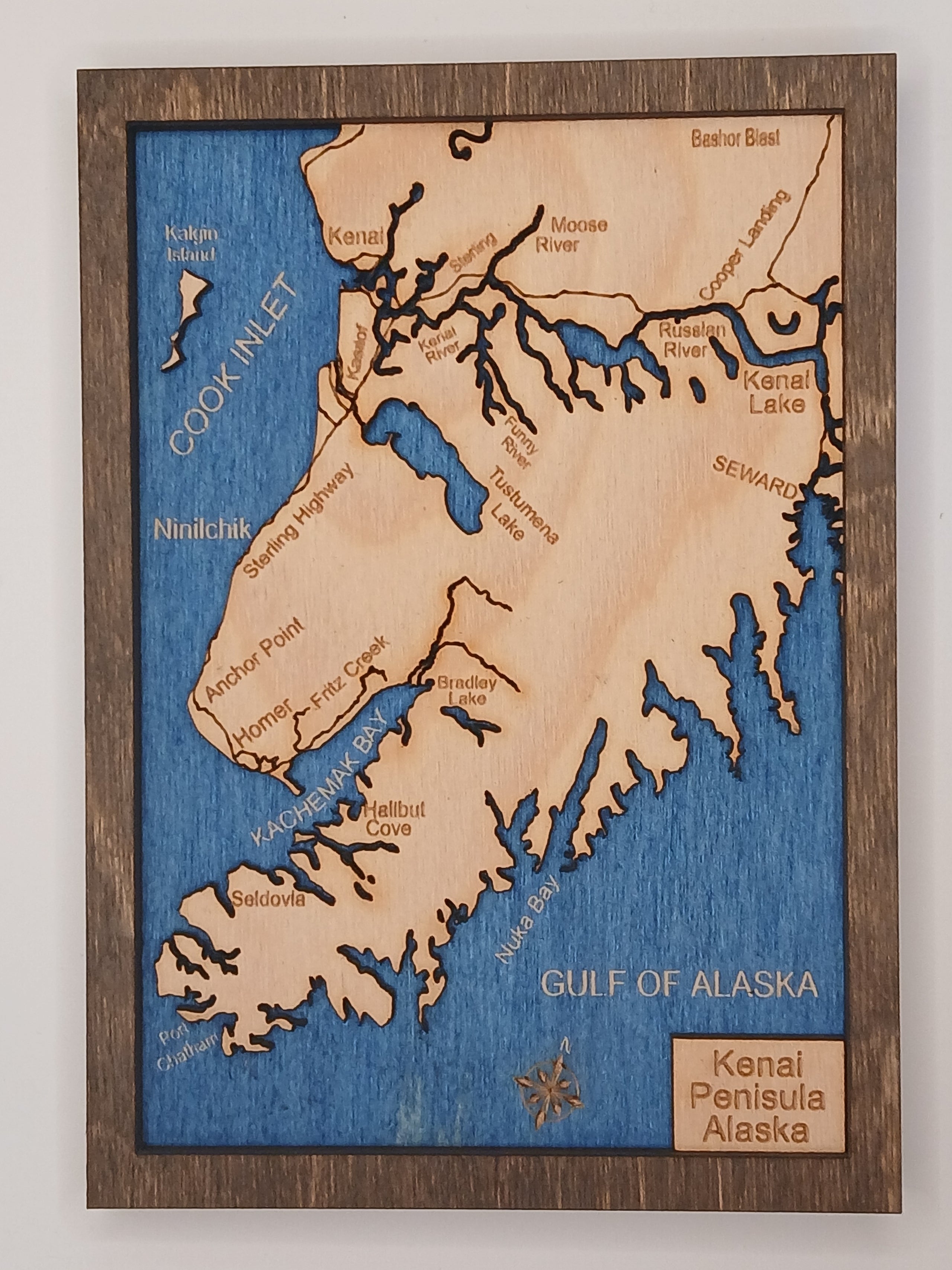 Mini Map - Kenai Peninsula | BASHOR BLAST Alaskan Gifts